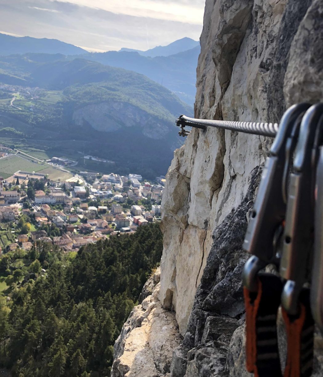 Via ferrata Monte Albano - ferrata w okolicach jeziora Garda